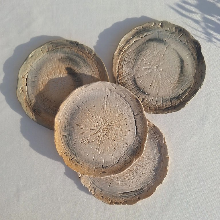 Keramički mali tanjir Natur