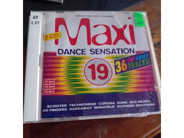 MAXI DANCE SENSATION 19 - 2 CD
