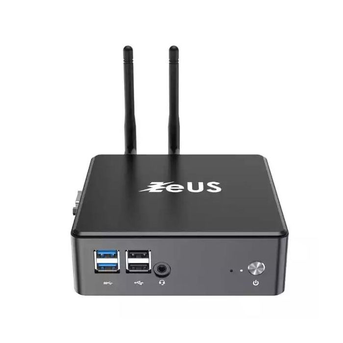 Mini PC Zeus MPI10-P24 Intel Pentium 6305 1.80 GHz/DDR4 8GB/m.2 256GB/Win11Pro/LAN/WiFi/BT/HDMI/DP