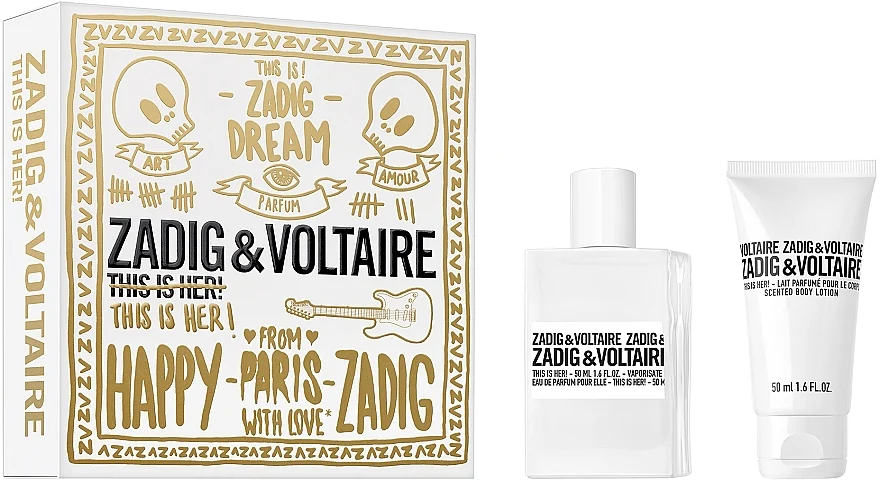 Zadig Voltaire - This Is Her edp 50ml + losion 50ml / LADY / SET