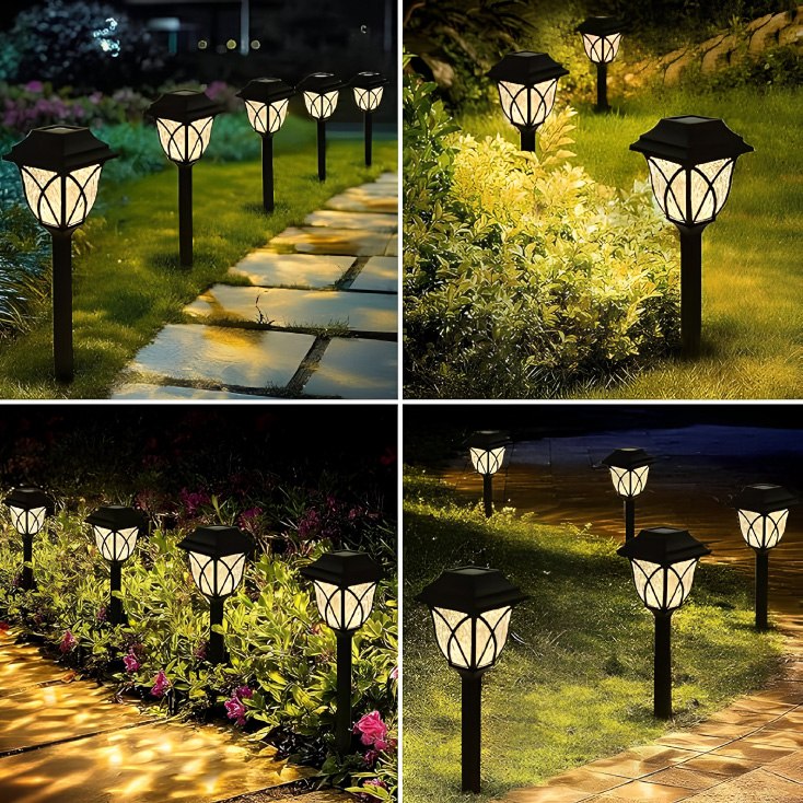 Solarna baštenska lampa - 6 kom.