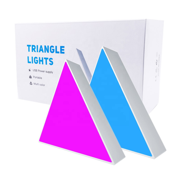 Panelne LED lampe trouglaste BL-11 (6 kom sa mobile APP) bele