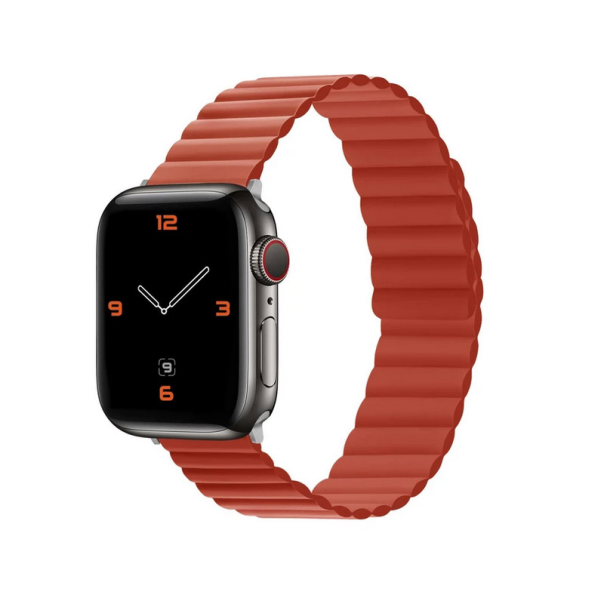 Silikonska narukvica za Apple Watch sa magnetom crvena 42/ 44/ 45/ 49 mm