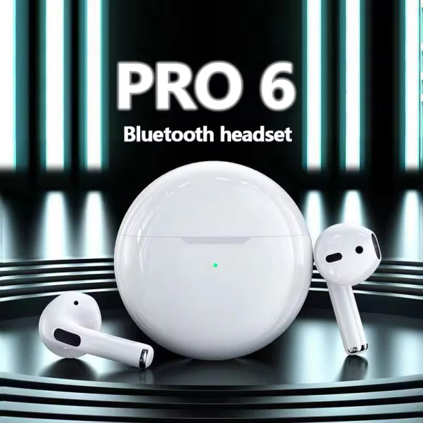 Bluetooth slušalice AirPhones Pro 6 HQ bele