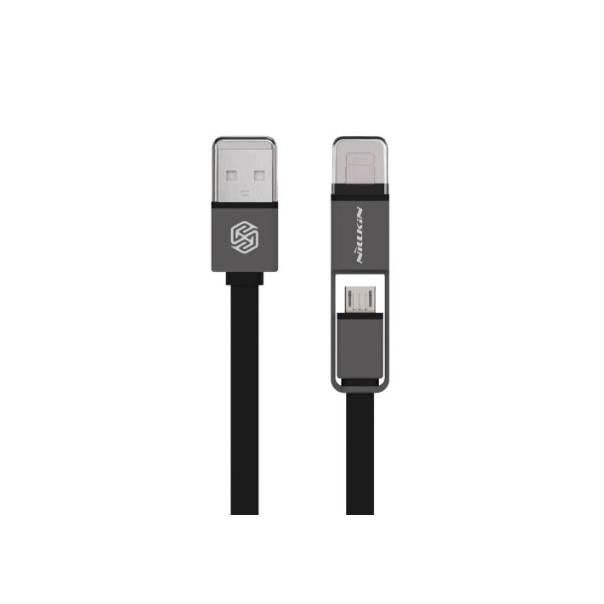 Nillkin USB kabel Plus 2u1 (Lightning/ Micro) 1,2m crni.