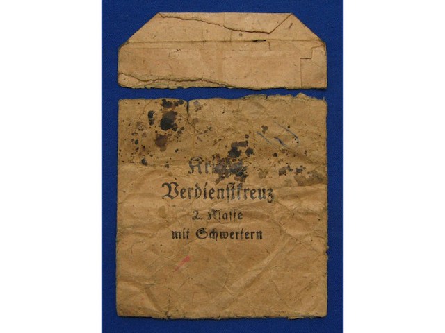 NEMACKA WWII papirna uvlaka od medalje