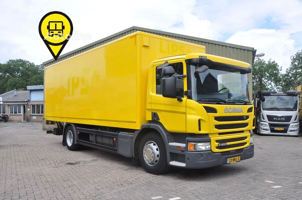 Scania P250 4X2 2018 7m BOX + DHOLLANDIA kamion furgon
