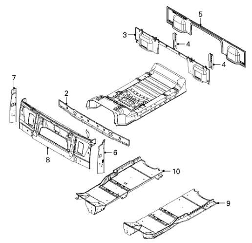 Moqueta Suelo Interior 1644281 drugi rezervni deo kabine za DAF Serie XF105.XXX kamiona