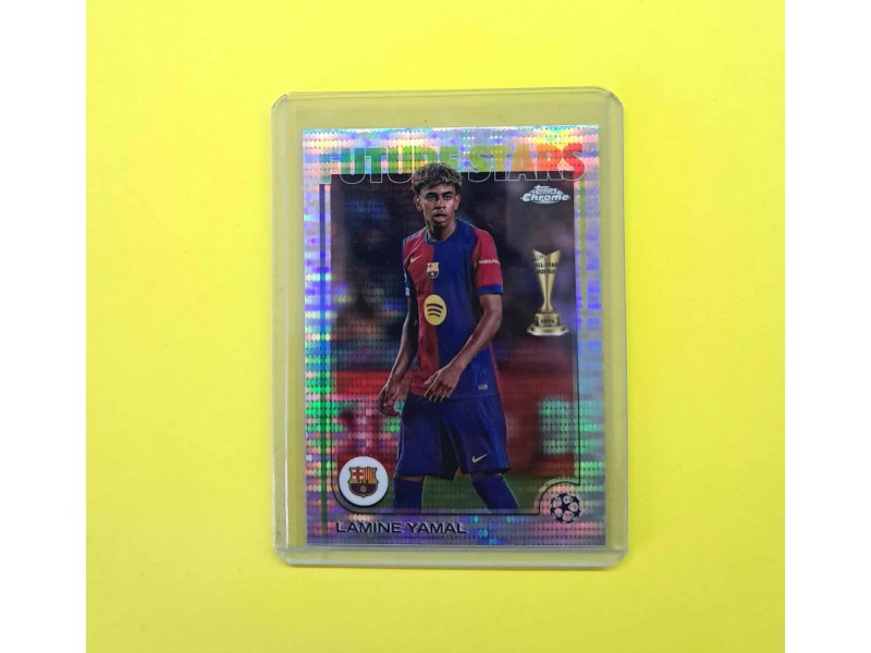 Lamine Yamal FUTURE STARS Pulsar Refractor TOPPS