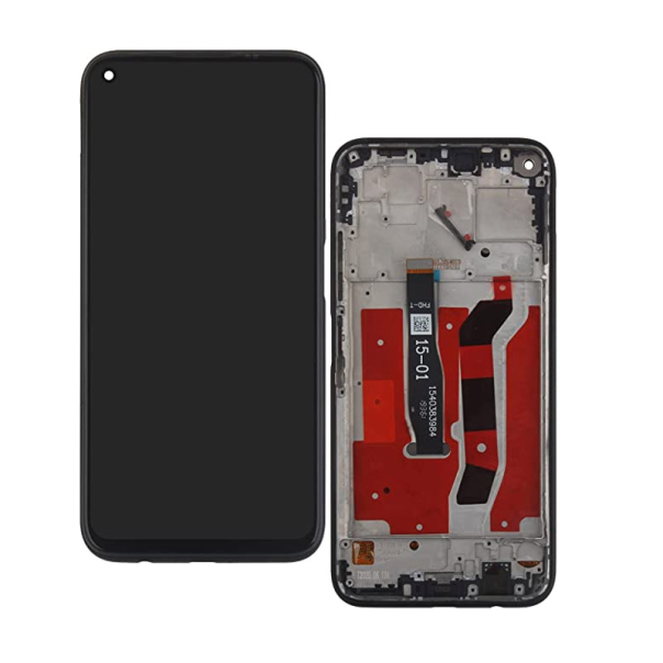 LCD za Huawei P40 Lite + touch screen crni SA OKVIROM FULL ORG (CHINA)