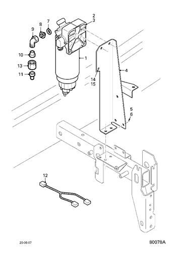 1861881 filter za gorivo za DAF XF 105 kamiona