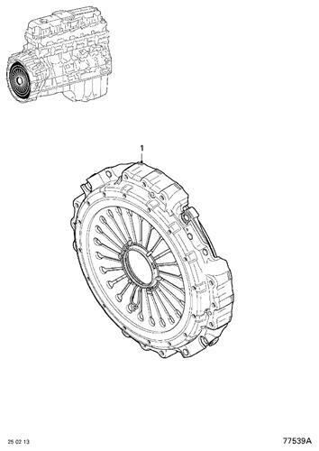 1665428 disk kvačila za DAF XF 105 kamiona