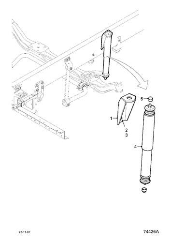 Amortizer za DAF XF 105 kamiona