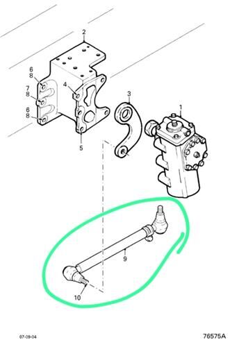 1395994 uporne spone za DAF XF 105 kamiona