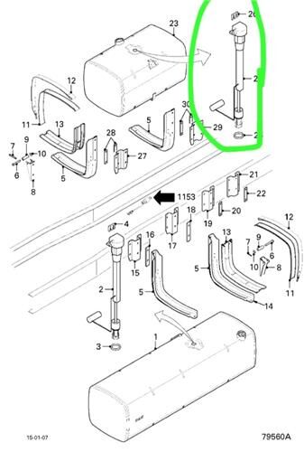 1785832 senzor za DAF XF 105 kamiona
