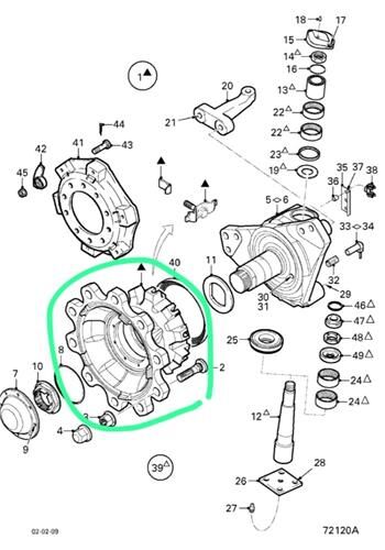 1818004 glavčina za DAF XF 105 kamiona