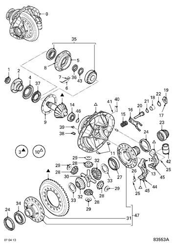 1628129 diferencijal za DAF XF 105 kamiona