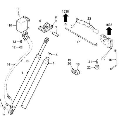 1444742 hidraulični cilindar za DAF XF 105 kamiona