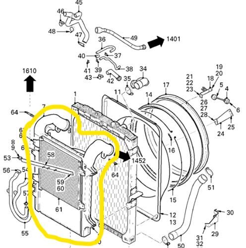 DF4056 interkuler za DAF Serie XF105.XXX kamiona