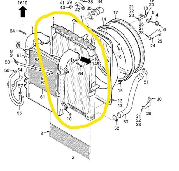 DF2035 radijator za hlađenje motora za DAF Serie XF105.XXX kamiona