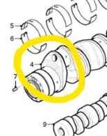 1684102 kolenasto vratilo za DAF Serie XF105.XXX kamiona
