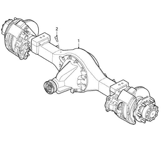 1703504 zadnji most za DAF Serie LF45.XXX desde 06 kamiona