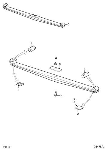 1381683 gibanj za DAF XF 105 kamiona