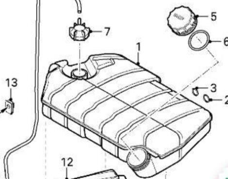 Ekspanziona posuda za DAF XF 105 kamiona