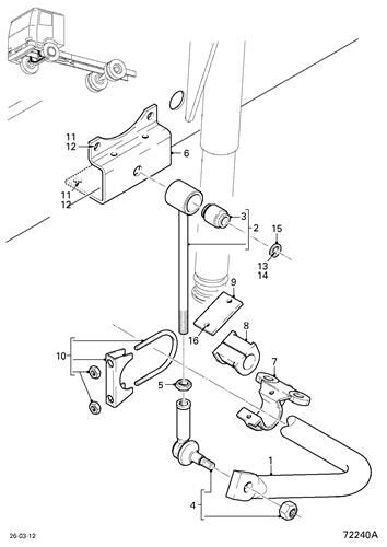 1400140 stabilizaciona letva za DAF Serie LF55.XXX desde 06 kamiona