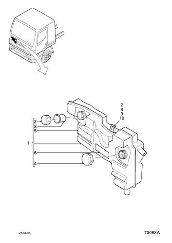 1404524 ekspanziona posuda za DAF Serie LF55.XXX desde 06 kamiona