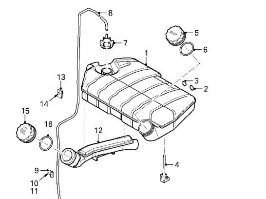 1626237 ekspanziona posuda za DAF XF 105 kamiona