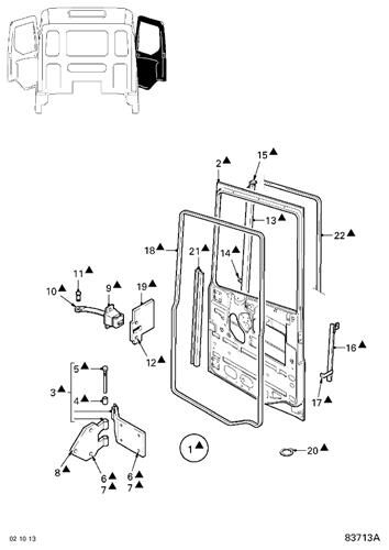 1676956 vrata za DAF XF 105 kamiona