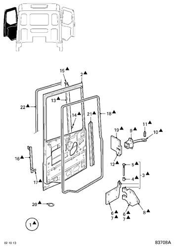 1676955 vrata za DAF XF 105 kamiona
