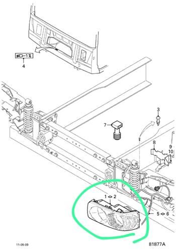1832396 far za DAF XF 105 kamiona