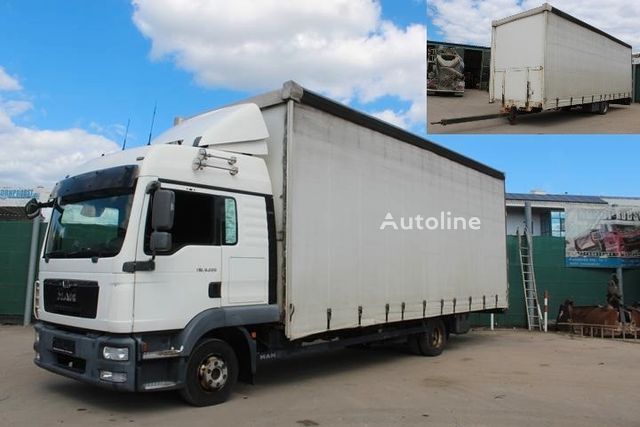 MAN TGL 8.220 4x2 BL - JUMBOZUG kamion sa klizna zavesa cerada