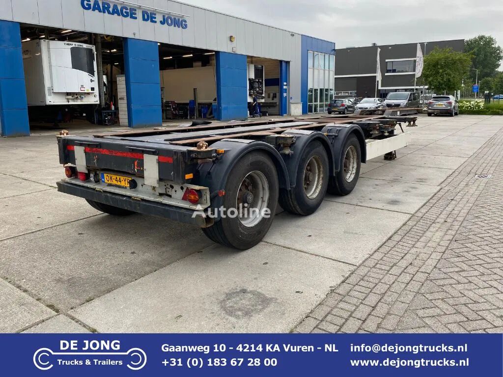 Kögel SW24 Container Chassis / 2x Extendable / BPW + Drum poluprikolica za prevoz kontejnera