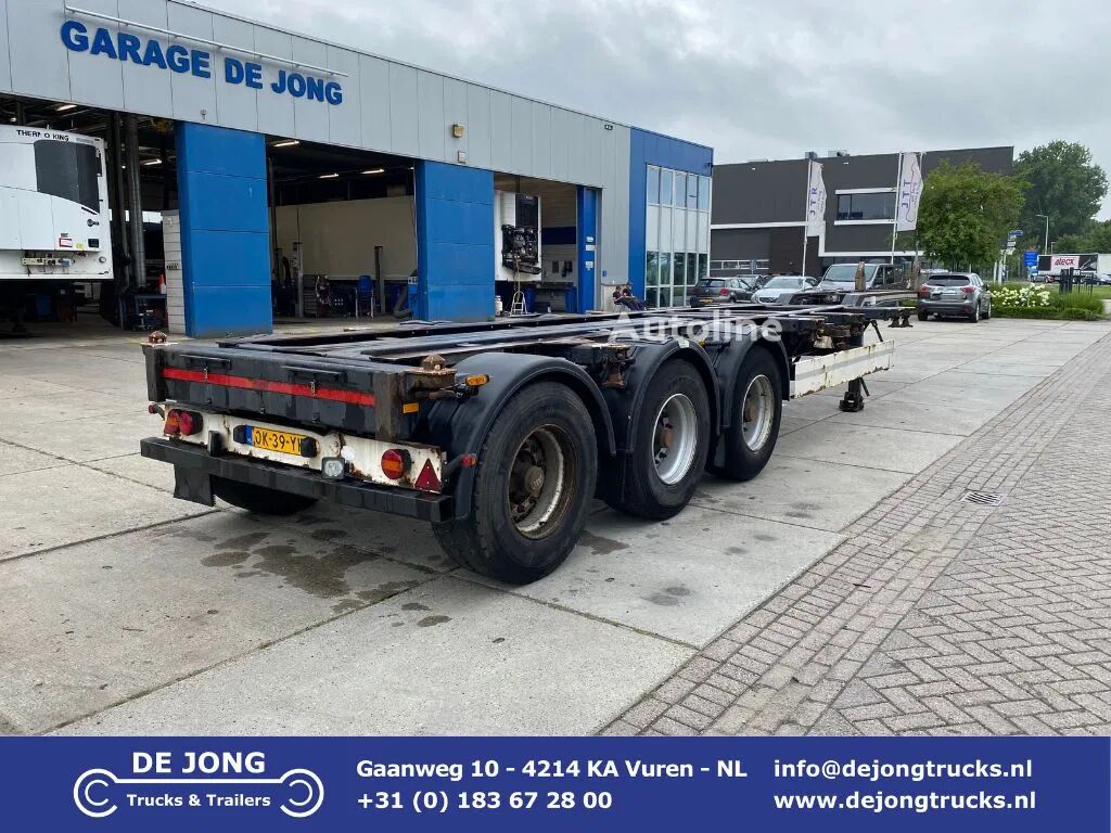 Kögel SW24 Container Chassis / 2x Extendable / BPW + Drum poluprikolica za prevoz kontejnera