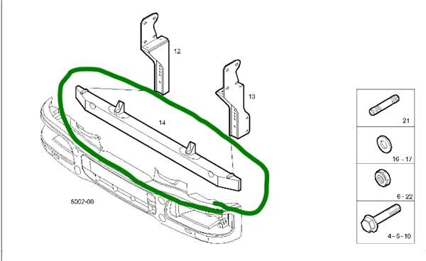 VIGA PROTECCION 504064426 pričvršćivači za IVECO EuroCargo tector kamiona