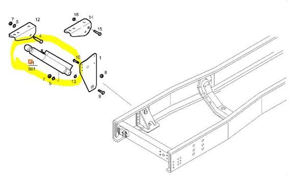 CH243 hidraulični cilindar za IVECO Stralis kamiona