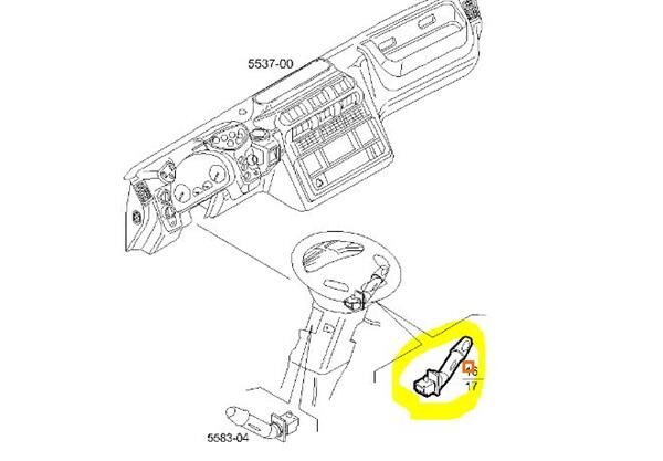 504213160 prekidač pod volanom za IVECO Stralis tegljača