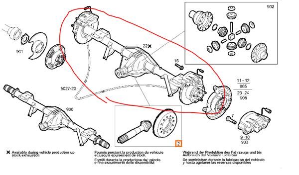 7187517 zadnji most za IVECO DAILY kamiona