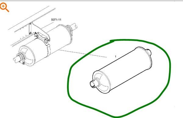500370649 prigušivač za IVECO EuroCargo tector kamiona