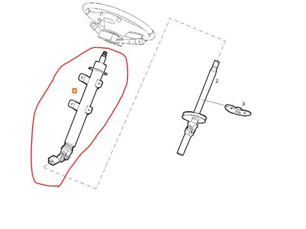 42554517 upravljački stub za IVECO DAILY kamiona