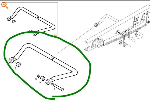 98456253 stabilizaciona letva za IVECO EuroCargo tector kamiona