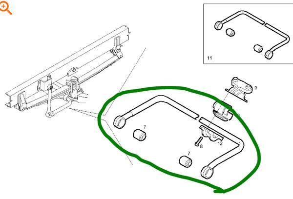 98487014 stabilizaciona letva za IVECO EuroCargo tector kamiona