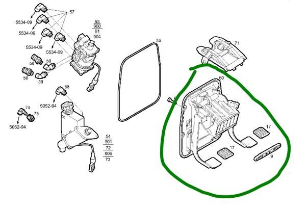 504085343 pedala kvačila za IVECO EuroCargo tector kamiona
