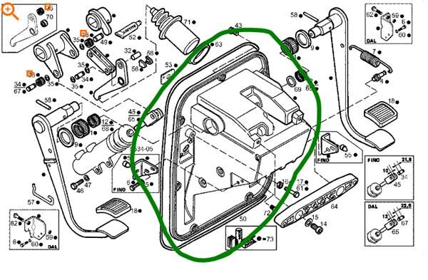 99800146 pedala kvačila za IVECO 10-180 kamiona