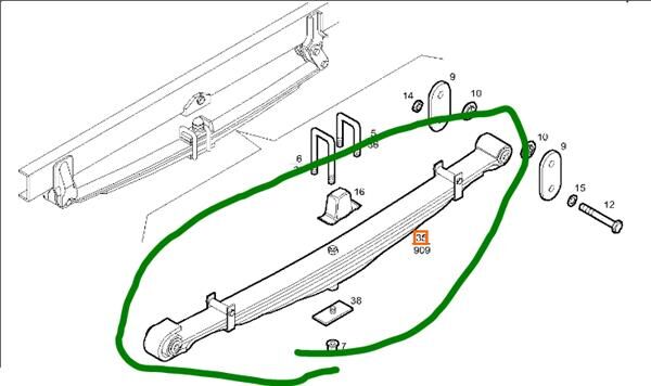 500372881 gibanj za IVECO EuroCargo tector kamiona