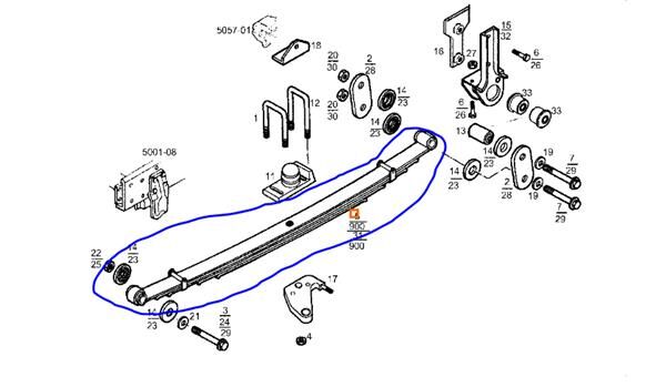98408314 gibanj za IVECO EuroCargo 05.03 -> kamiona