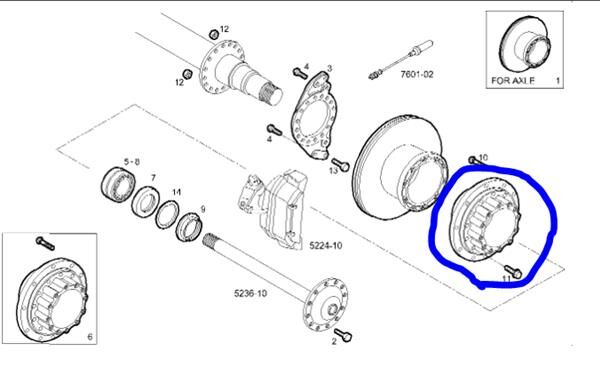 77954 glavčina za IVECO Stralis kamiona